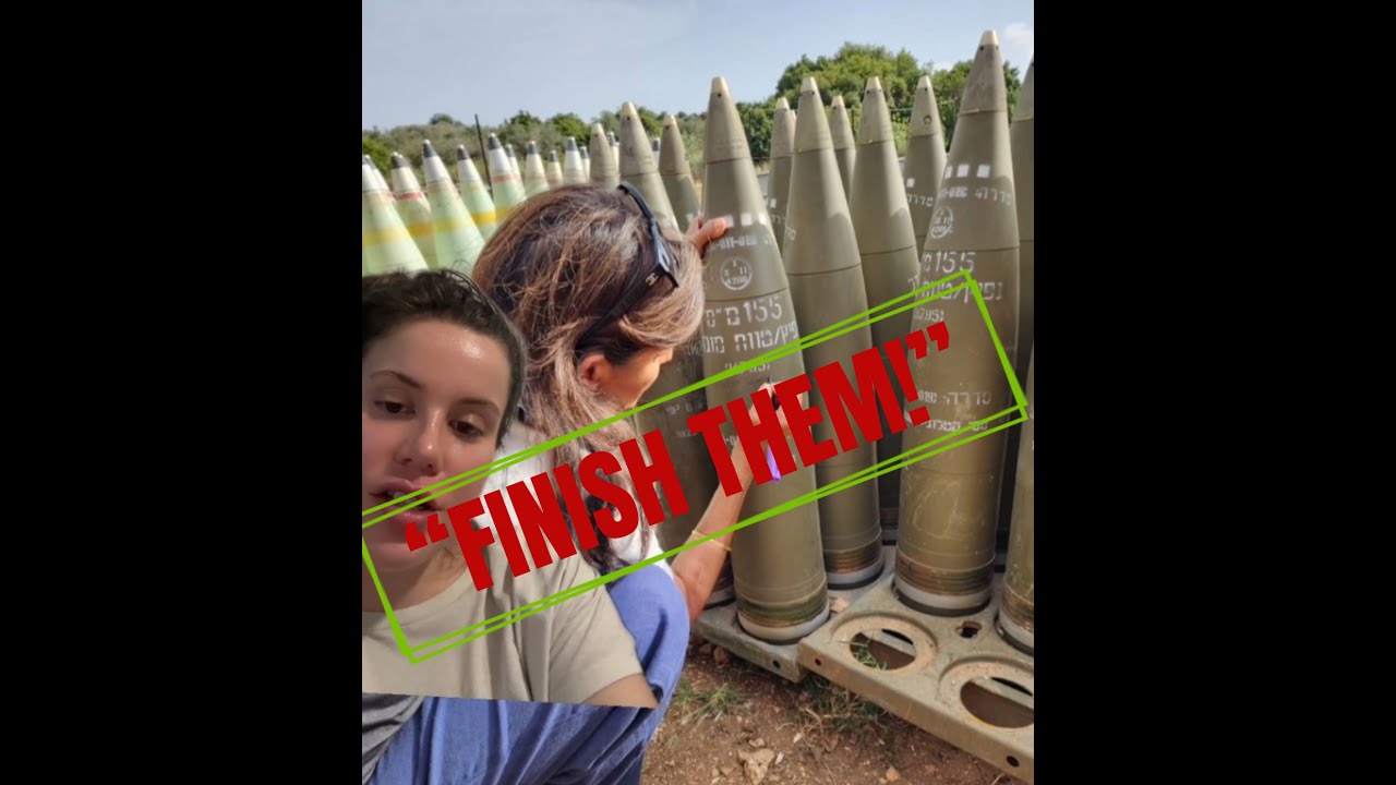 Neocon Warmonger Nikki Haley Signs Bombs in Israel with Hearts - YouTube