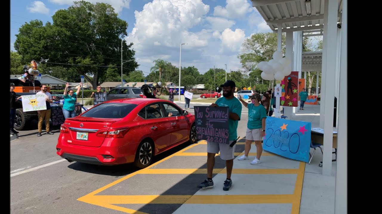 5th and 8th Grade Drive Through Parade - YouTube