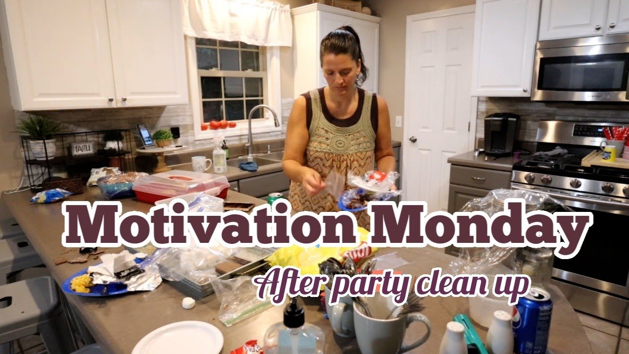 Motivational Monday |Afterparty Clean with me - YouTube