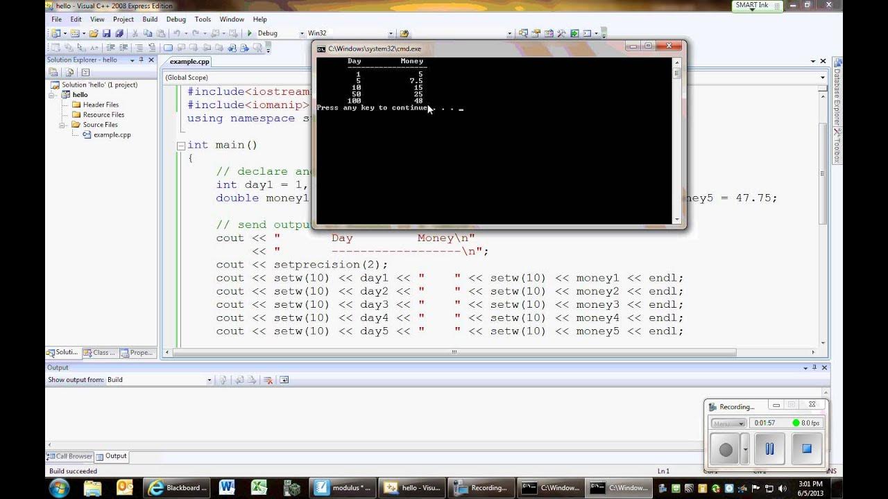 Formatting Output with setprecision - YouTube