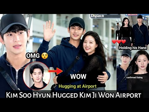 After the Allegations! Kim Soo Hyun Caught Red-Handed Hugging Kim Ji Won at Airport Flying to Paris 