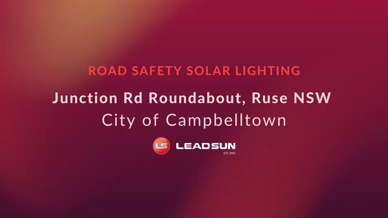 Junction Rd Roundabout | Solar Lighting | Ruse NSW - YouTube