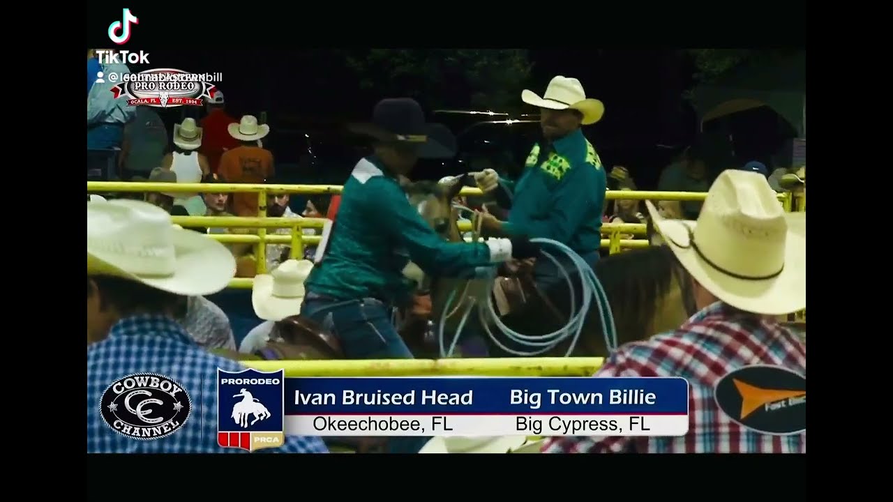 2022 Ocala Fl PRCA Rodeo Team roping Bigtown/Ivan - YouTube