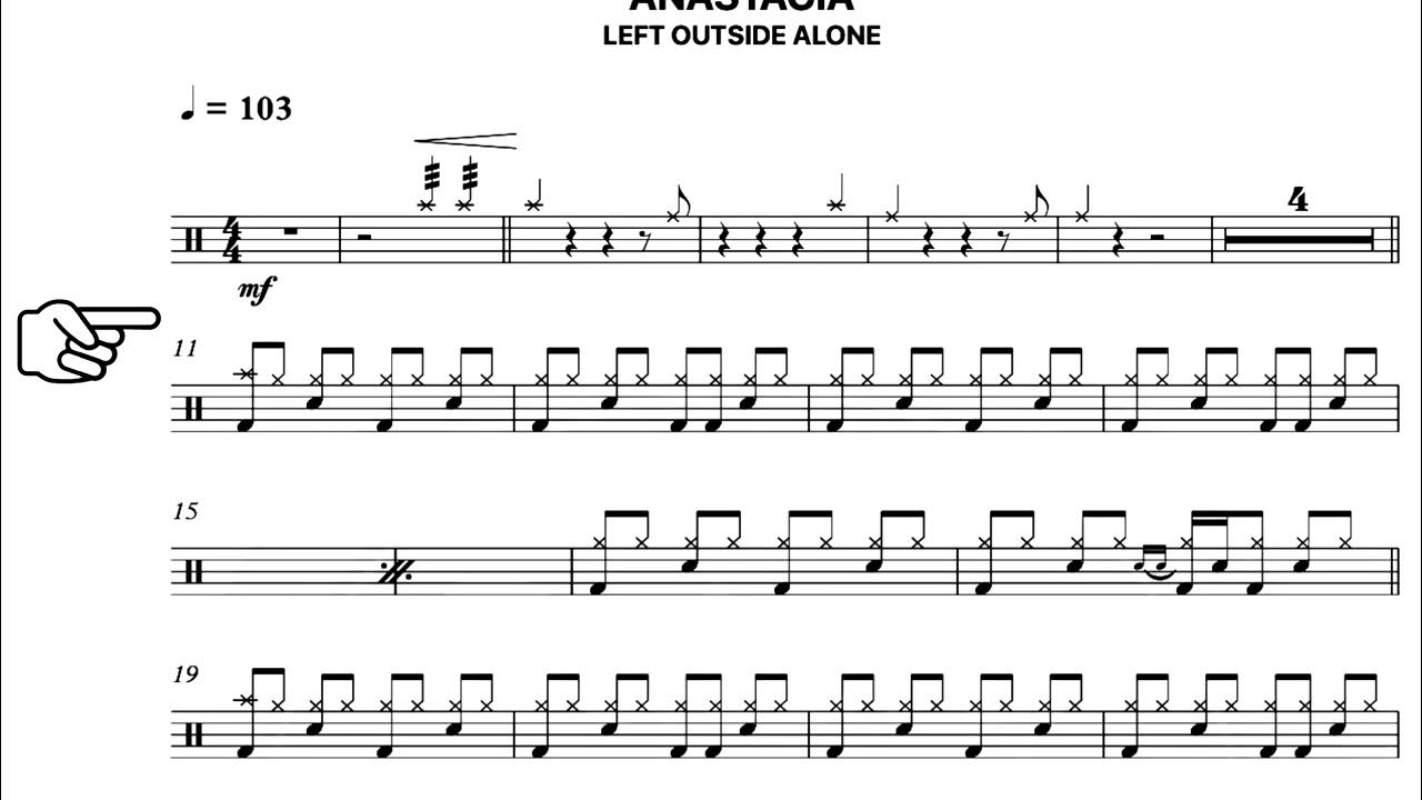 ANASTACIA - Left outside alone [DRUMLESS BACKING TRACK +SCORE ] - YouTube