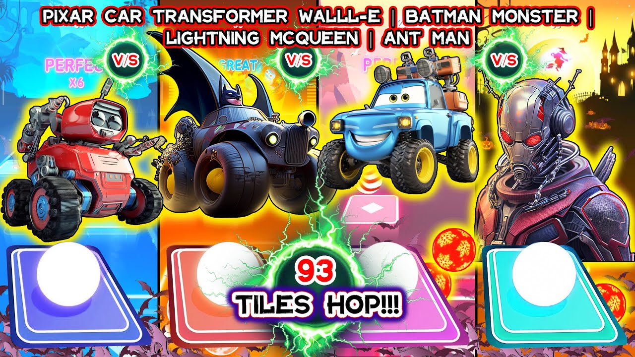 💥 Pixar Car Transformer Wall-e | Batman | Lightning Mcqueen | Ant Man ...