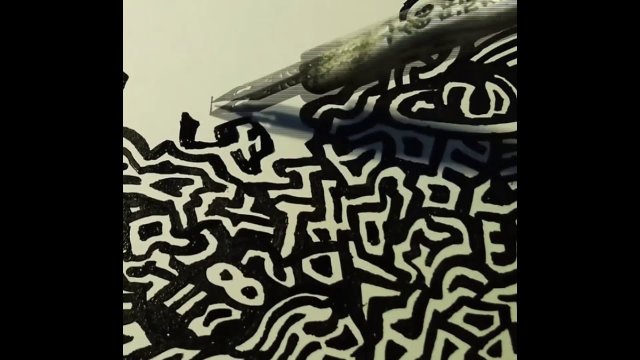 Speed Pen and Ink Drawing (with Sinn Sisamouth 🎶) - YouTube