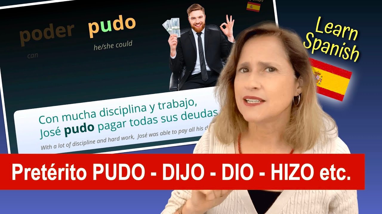 Learn Spanish - The Preterite - Sentences using irregular verbs - YouTube