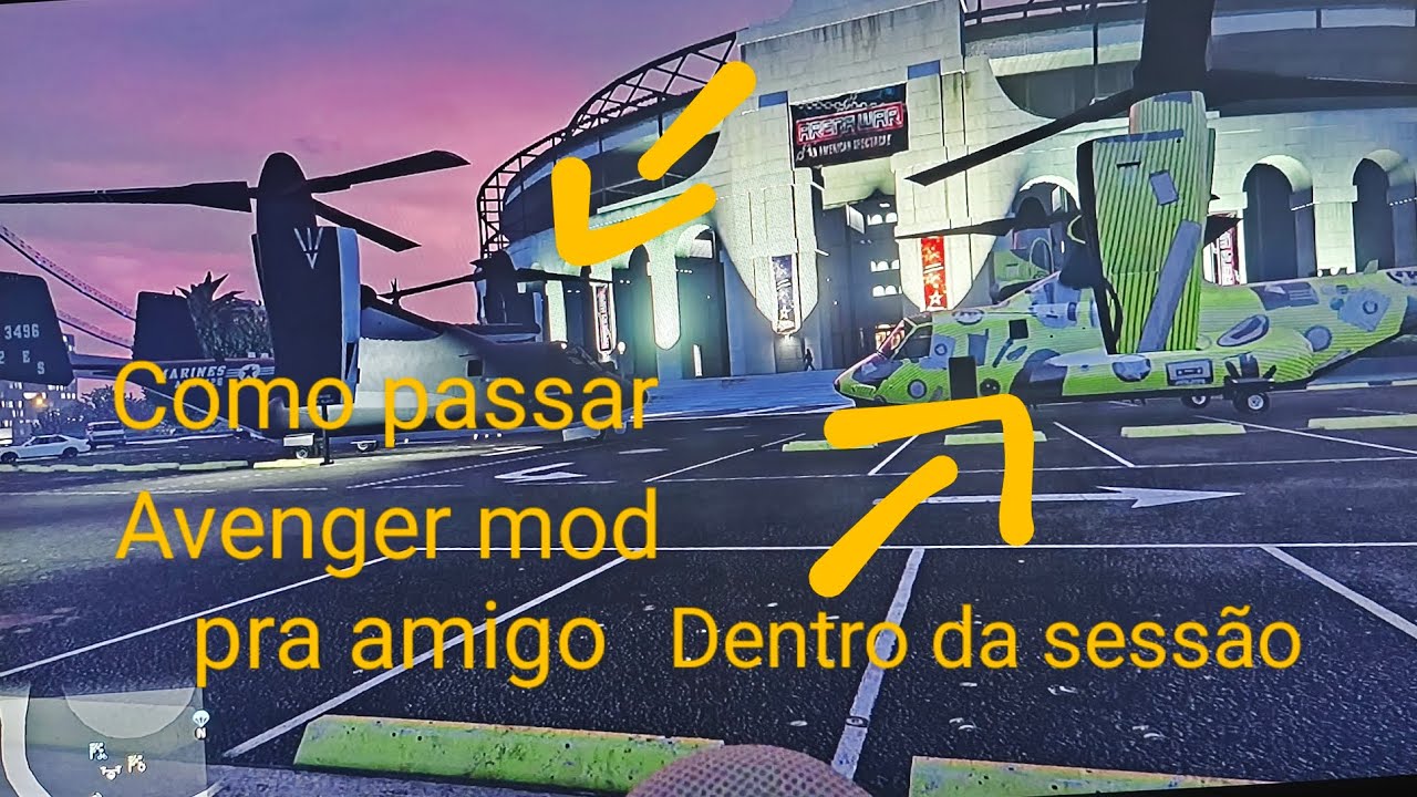 COMO PASSAR AVENGER MOD PRA AMIGO DENTRO DA SESSÃO FACIL E RAPIDO GTA 5 ...