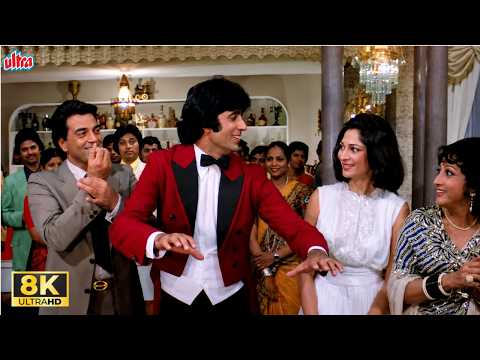 John Jani Janardan (8K Video) | Amitabh Bachchan, Rishi Kapoor | Mohammed Rafi | Naseeb (1981)