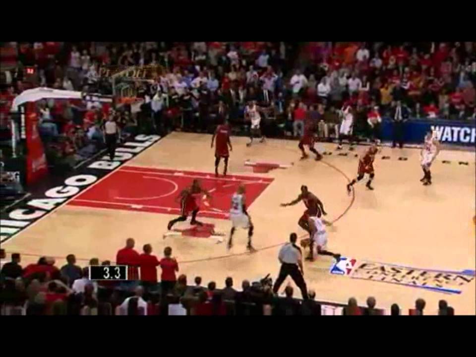 LeBron James Blocks Derrick Rose Game Winner - YouTube