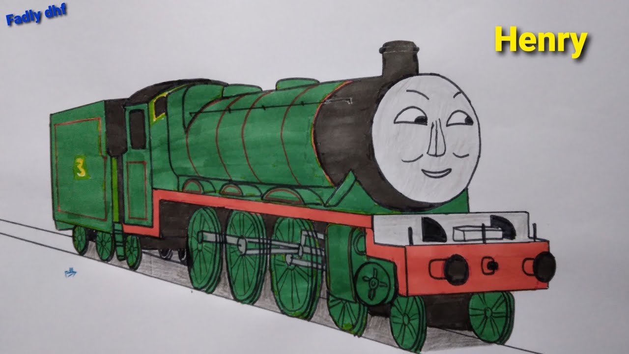 Drawing train, Henry | Thomas and friends - YouTube