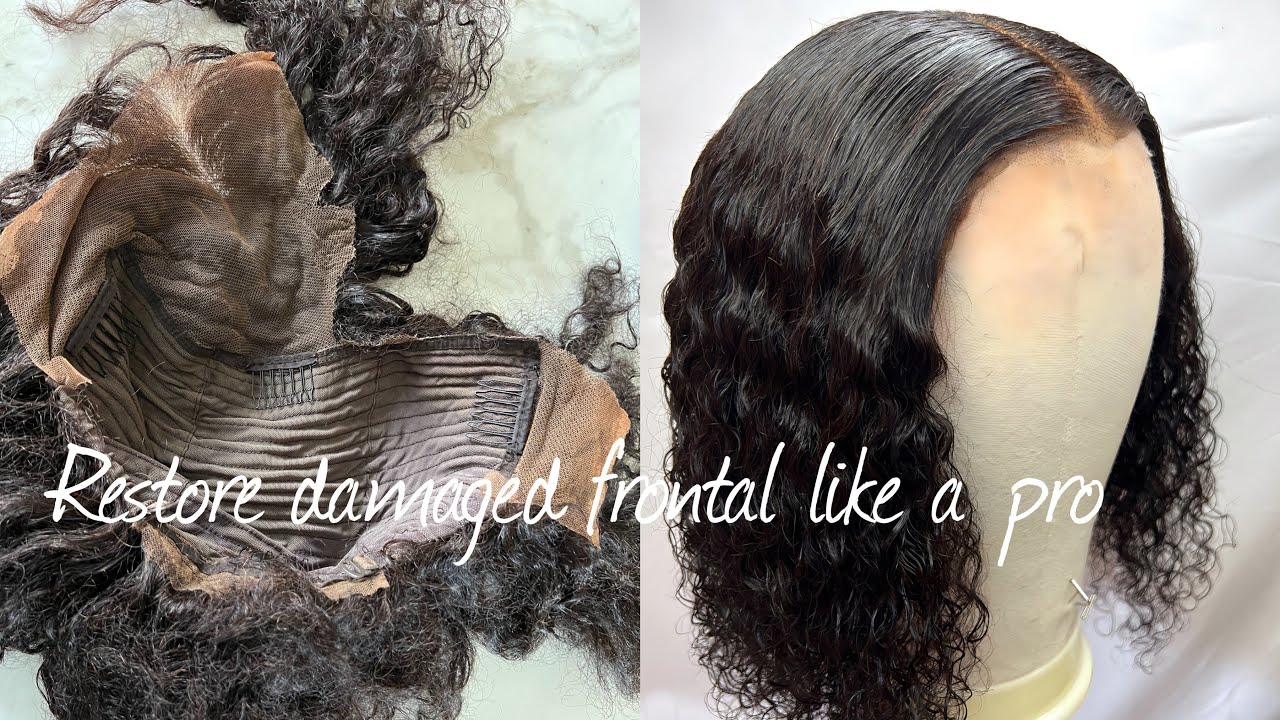 How to fix your damaged frontal / revamp your old wig like a pro pt 1 ...