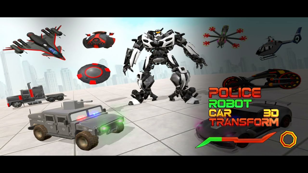 Police Robot Car Transformer Android Gameplay - YouTube