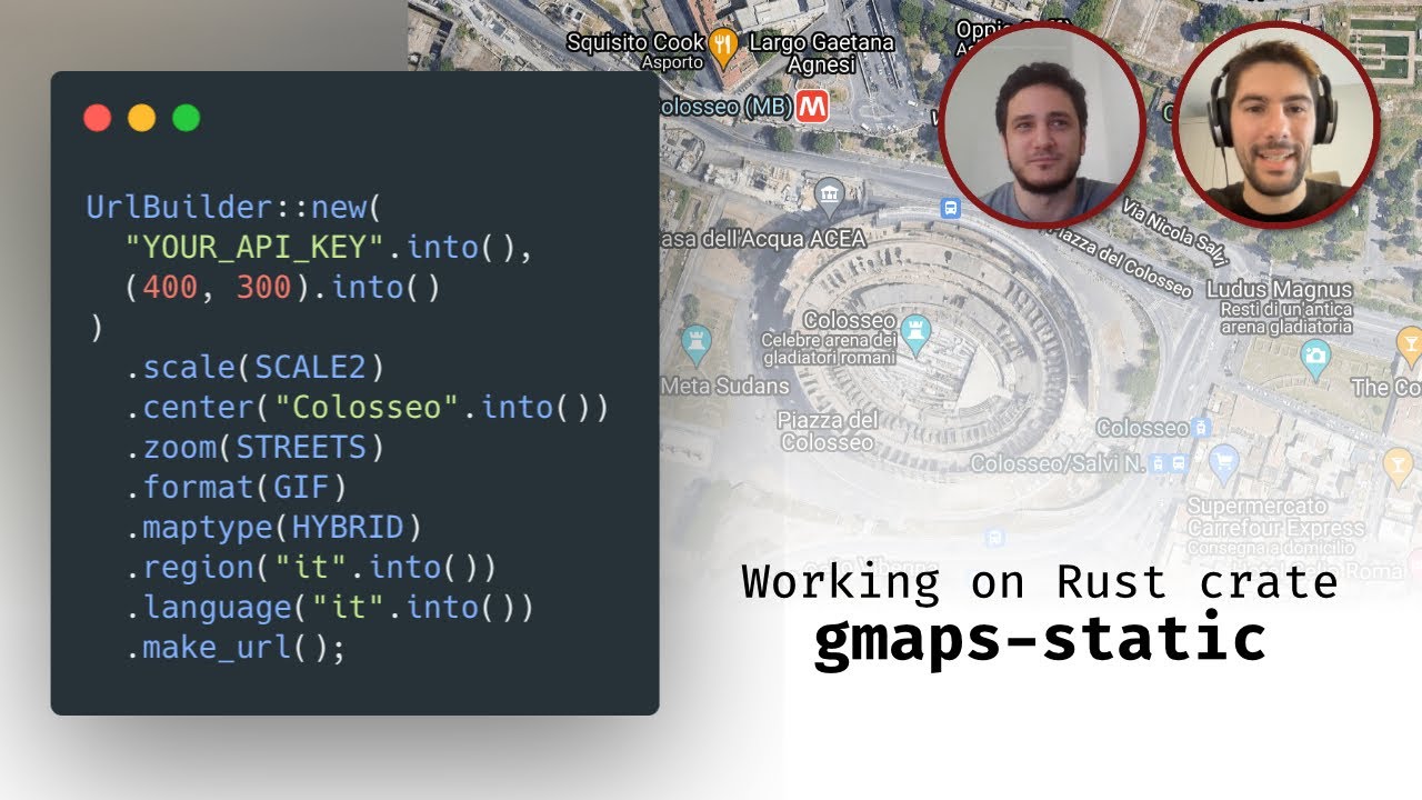 Working on Rust crate "gmaps-static" (Google Static Maps API URL ...