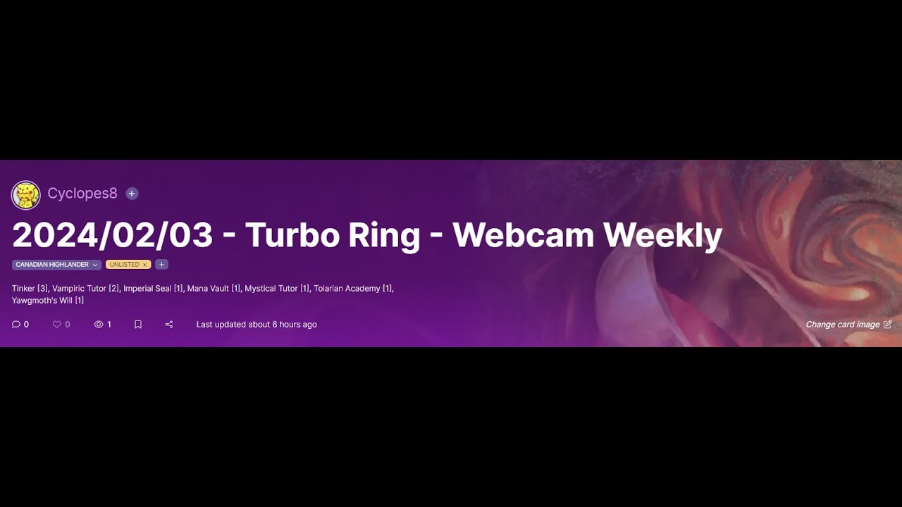 2024-02-03 Discord Webcam Weekly - Turbo Ring - YouTube