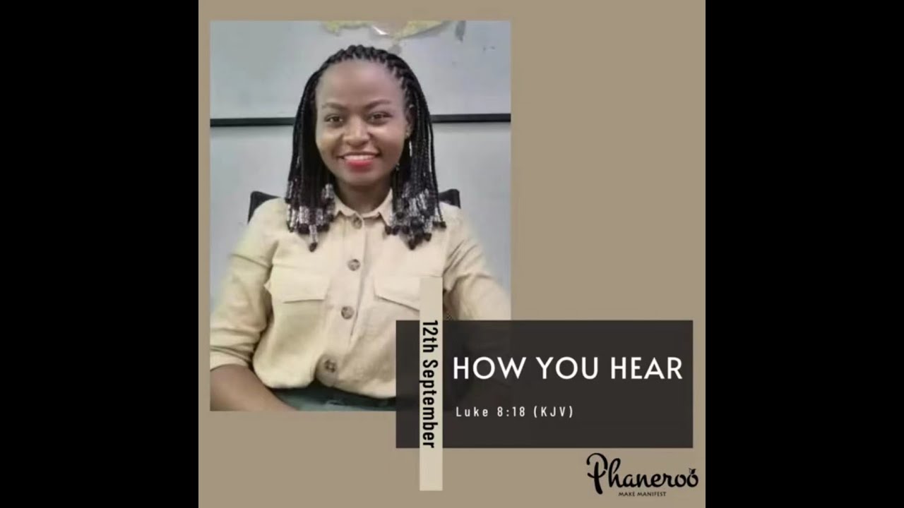 Phaneroo Devotion | How You Hear - YouTube