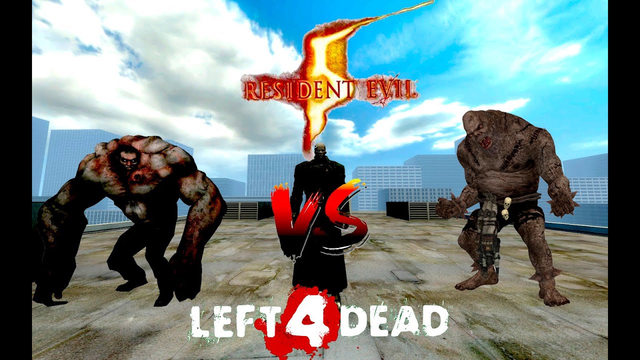 Left 4 Dead ПРОТИВ Resident Evil В Garry's Mod - YouTube