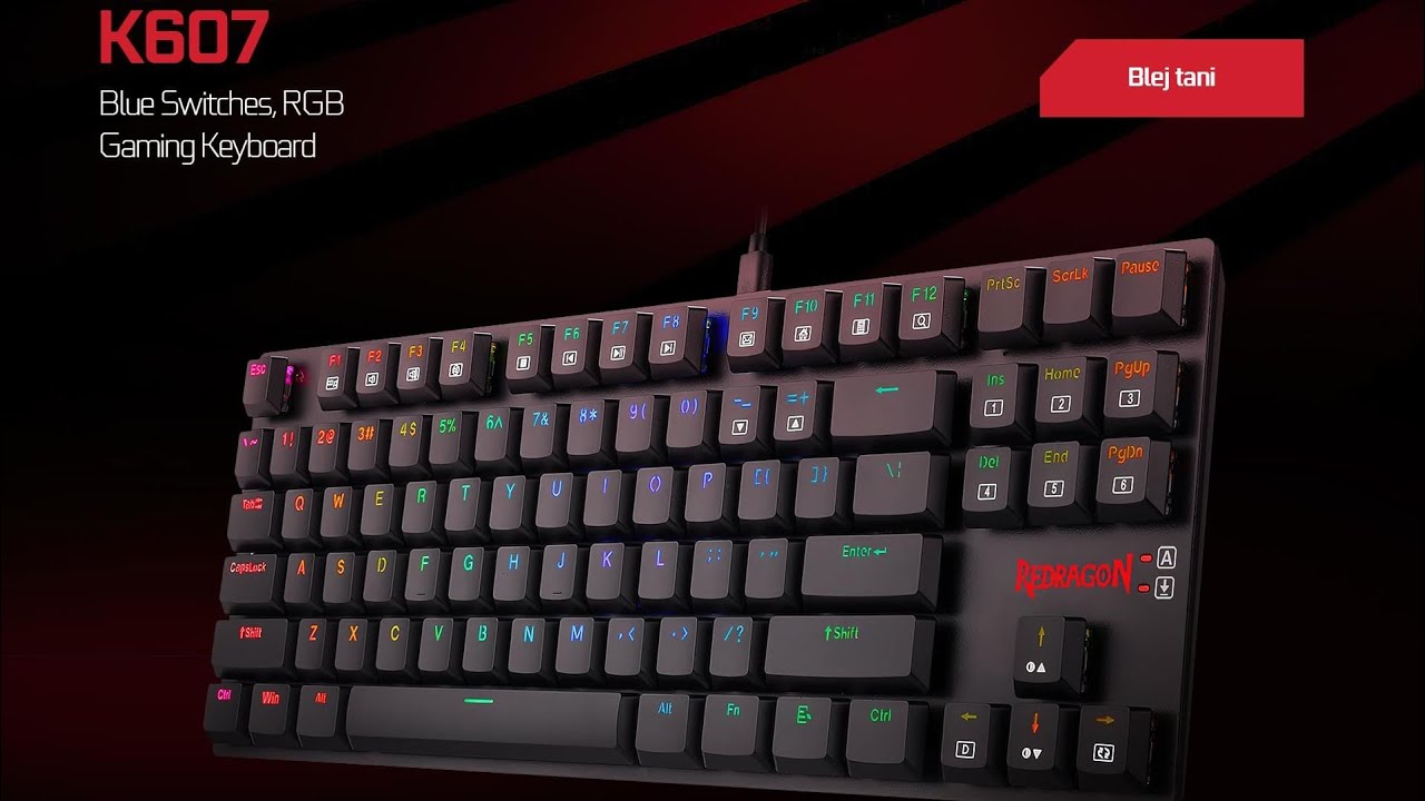 Unboxing REDRAGON K607-RGB New Keyboard ئەنبۆکسی کیبۆرد - YouTube