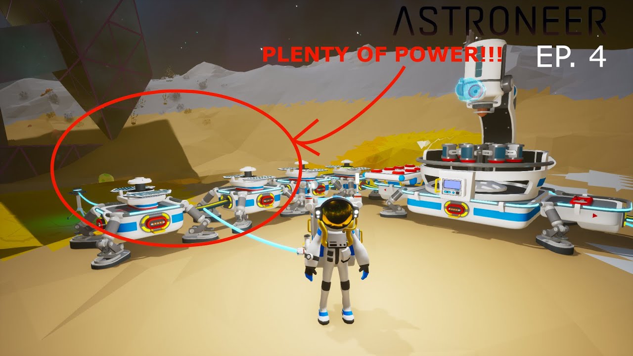 I Obtained LOTS of Power Via SOLAR PANELS on Desolo! | Astroneer Ep. 4 ...
