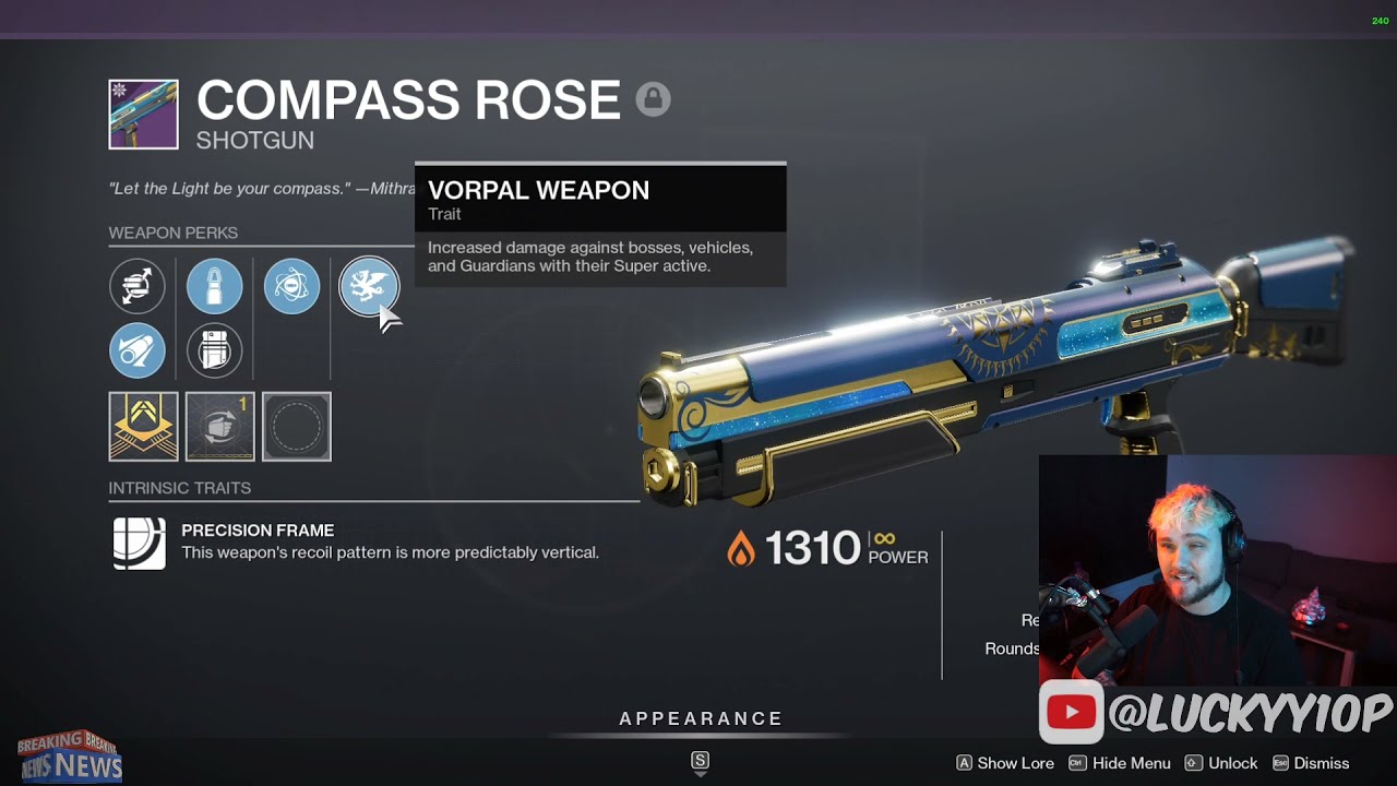 NEW Compass Rose GOD ROLL Shotgun Guide! *META WEAPON* - YouTube