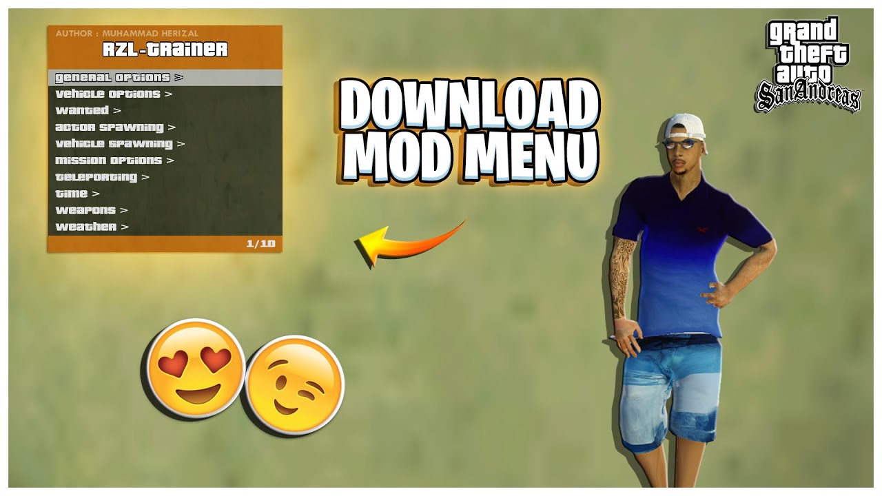MOD MENU - MENYOO, PARA GTA SAN ANDREAS IGUAL DO GTA 5 | TUTORIAL ...