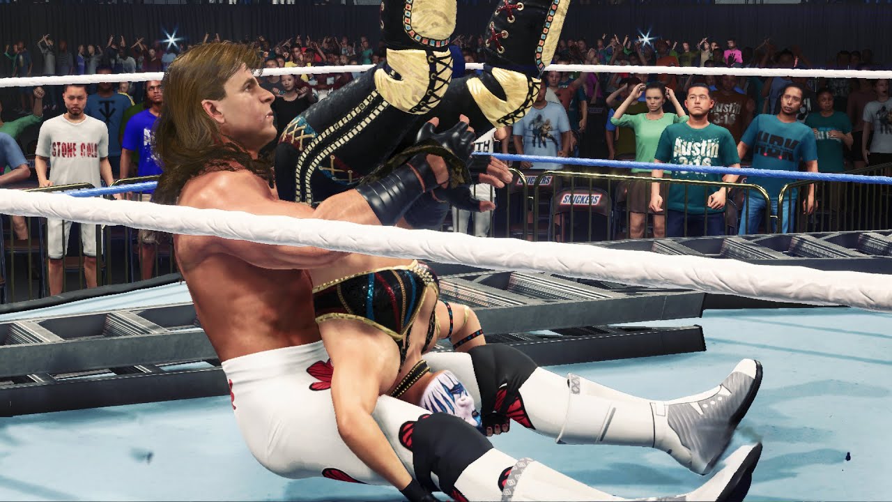 WWE 2k24: Asuka vs Shawn Michaels ladder match feat Razor Ramon ...