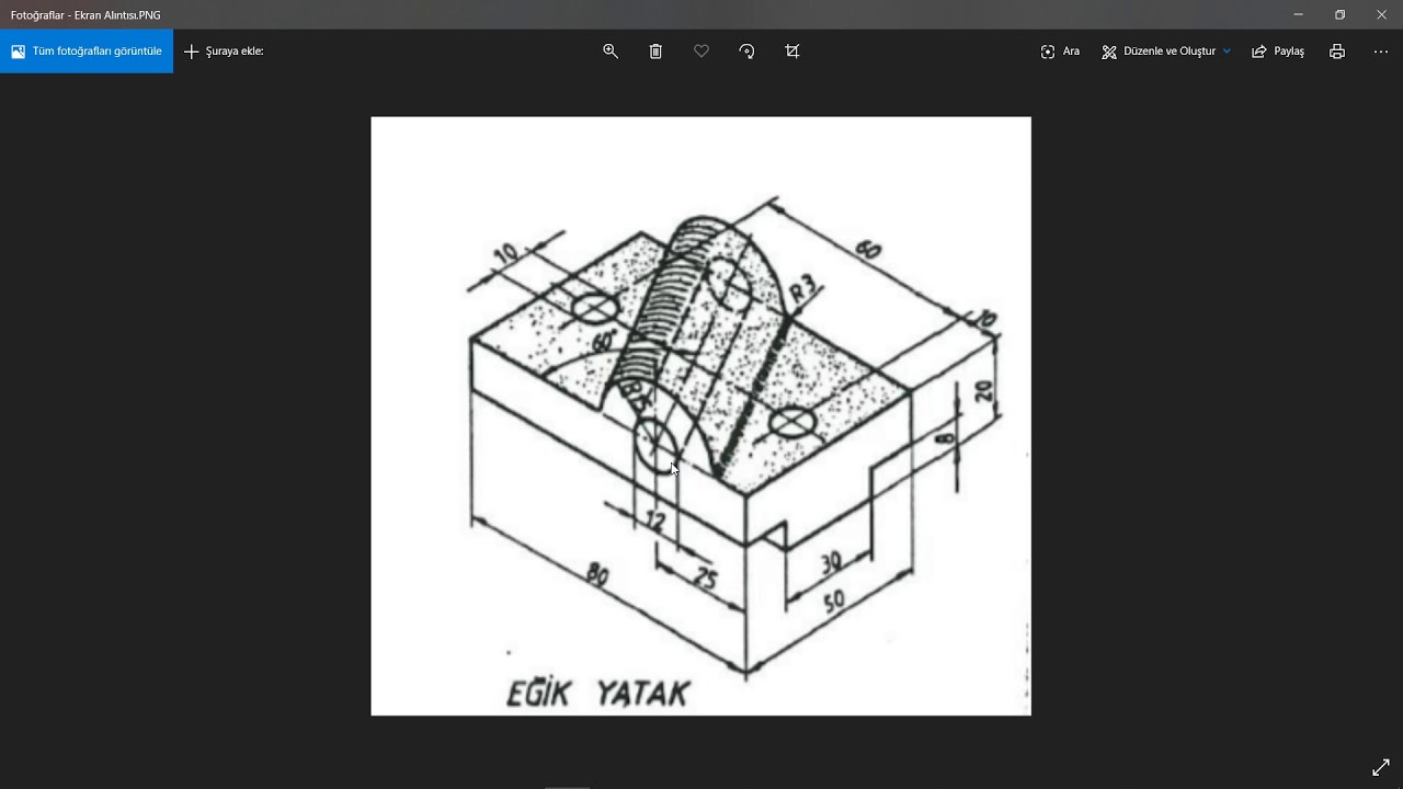SOLIDWORKS - EĞİK YATAK (ANGLE BEARING) ÇİZİMİ - YouTube