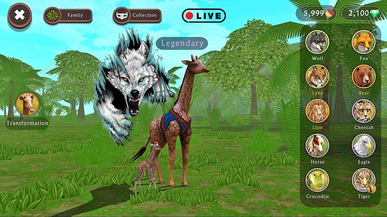 🔴 LIVE | WildCraft: Giraffe | The Wolf | - YouTube