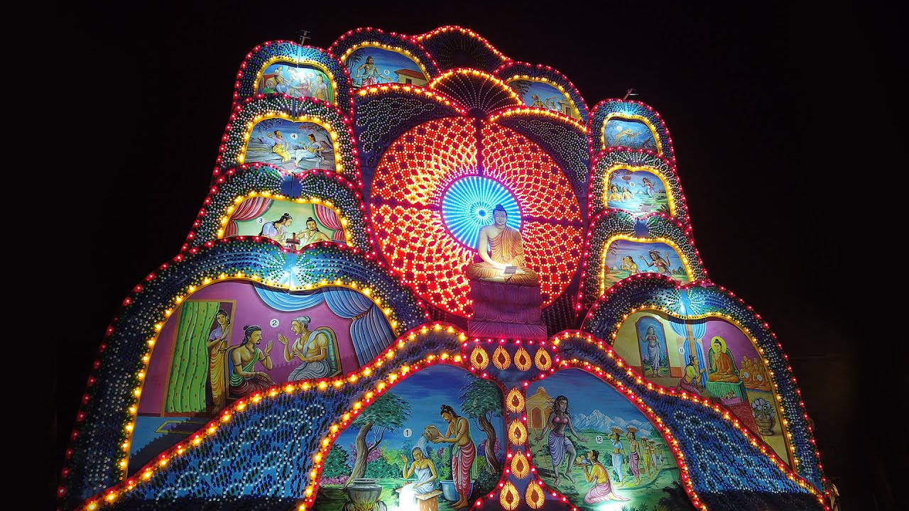 Maharagama Vesak Thorana ~ මහරගම මහා වෙසක් තොරණ 2023 | කාලී යක්ෂණි කතාව ...