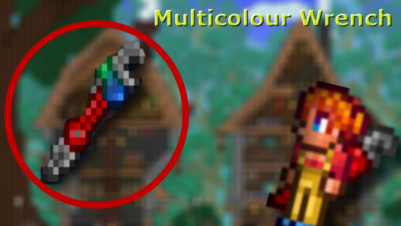 Terraria 1.3.1 Update! Multicolour Wrench! - YouTube
