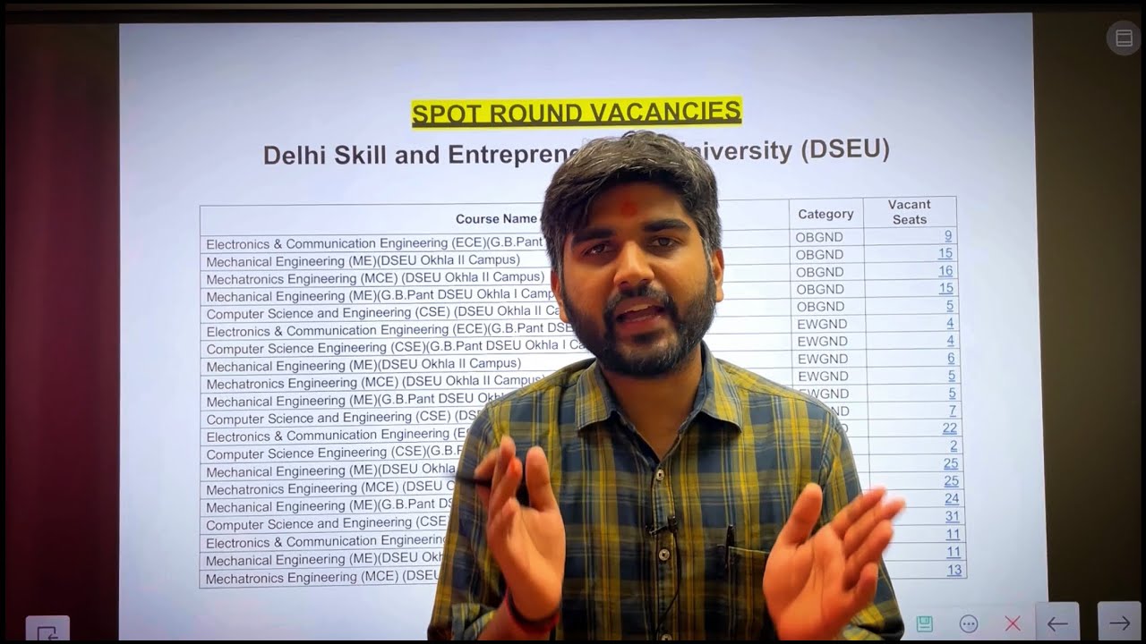 JAC Delhi Spot Round Vacant Seats Released🔴 | JAC Delhi 2023 Spot ...