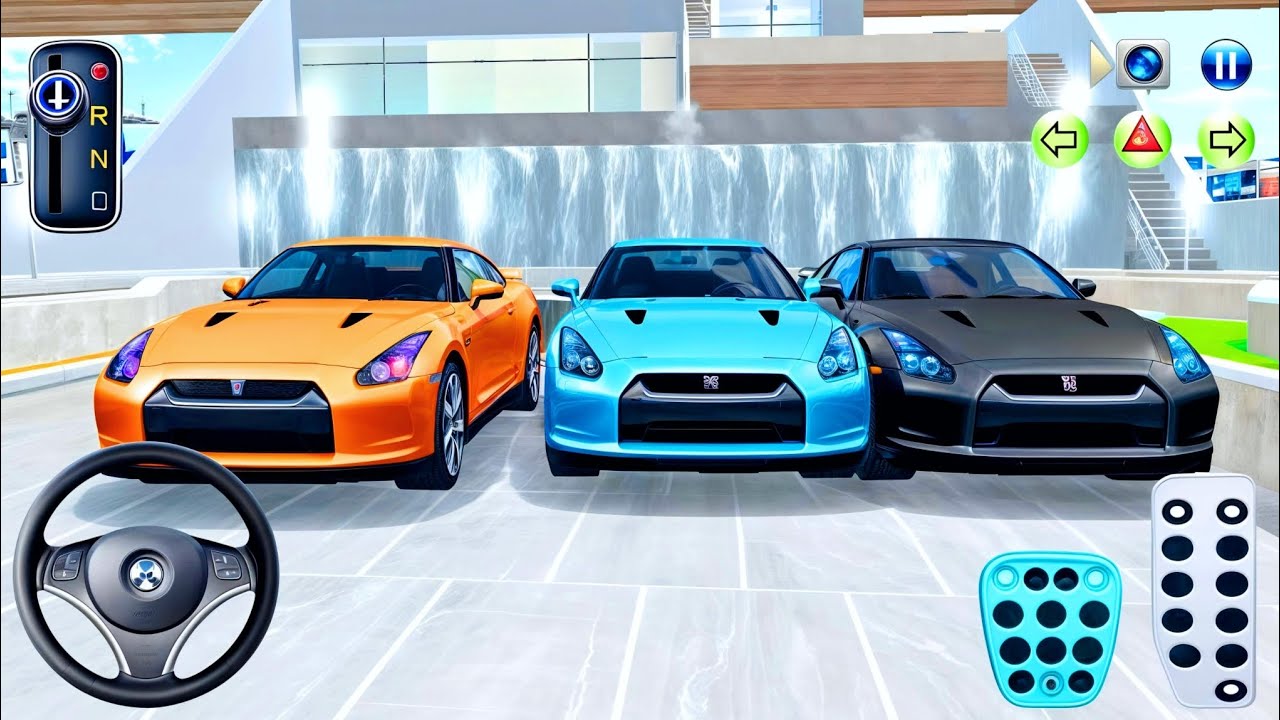 All Nissan GTR Car Parked at Villa - 3D Driving Class Simulator Game ...