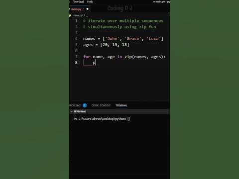 Python - Iterate Over Multiple Sequences Simultaneously | #shorts - YouTube