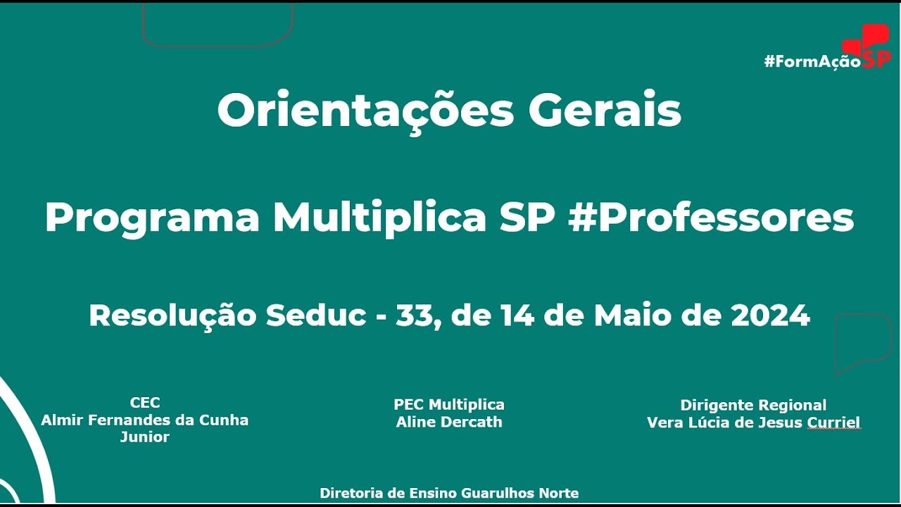 Multiplica SP #professores - YouTube