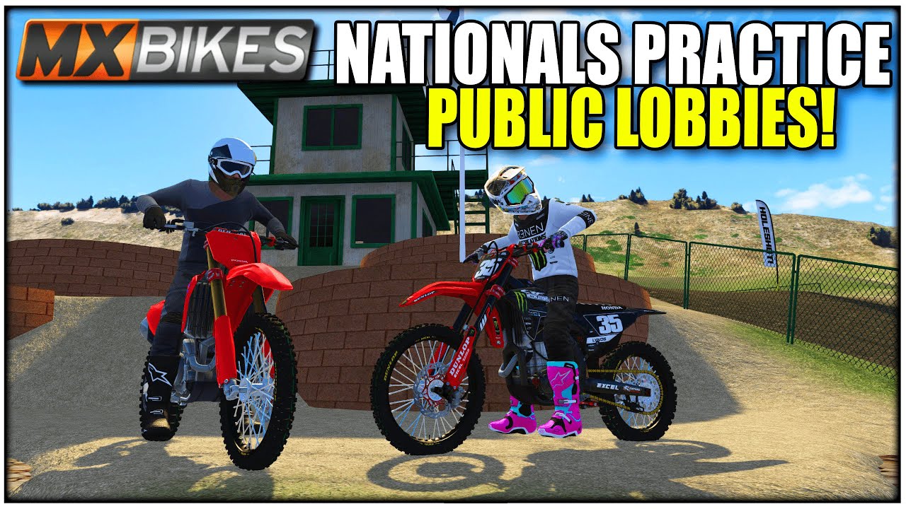 MX BIKES NATIONALS PRACTICE PUBLIC LOBBIES - YouTube