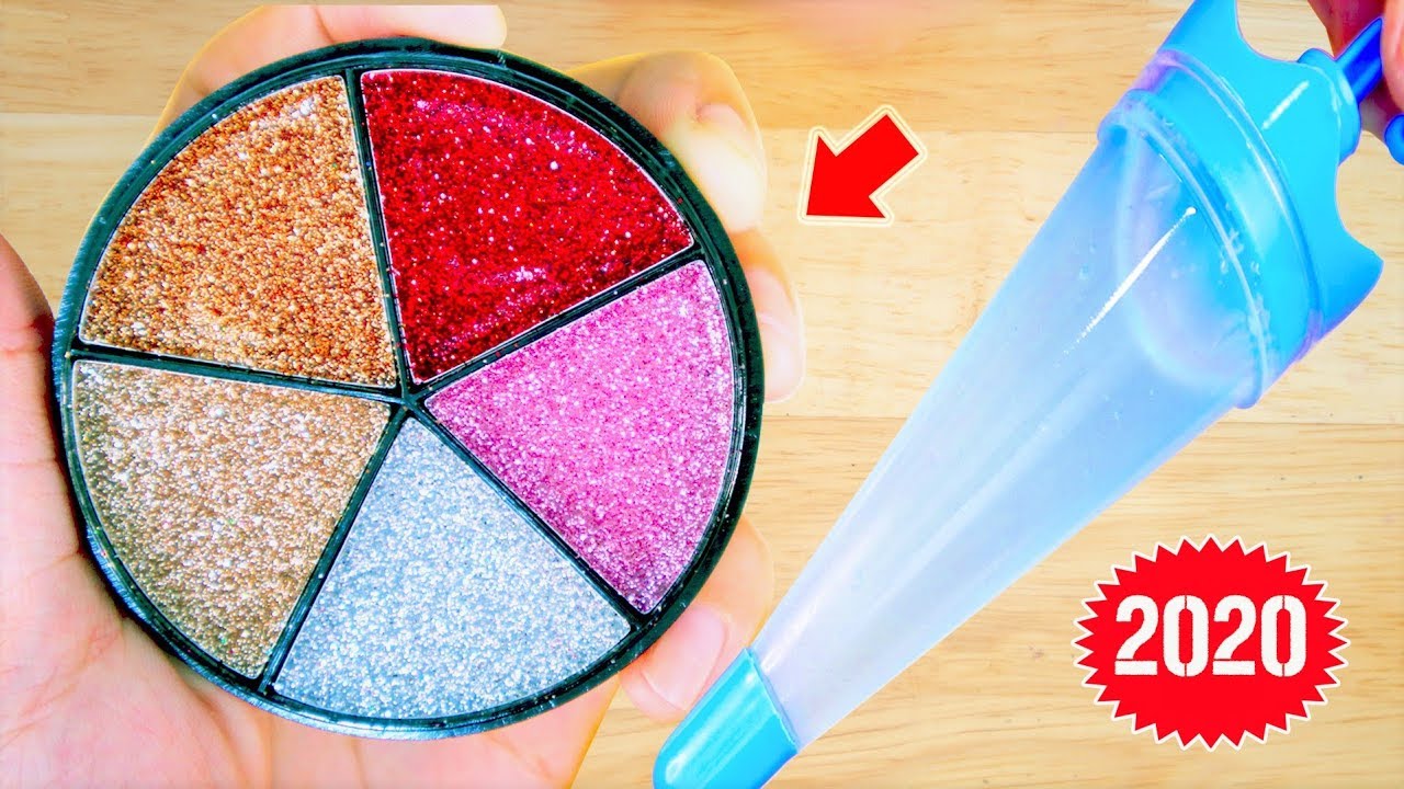 Mixing Makeup Eyeshadow into Slime! Most Satisfying Slime Video ASMR ...