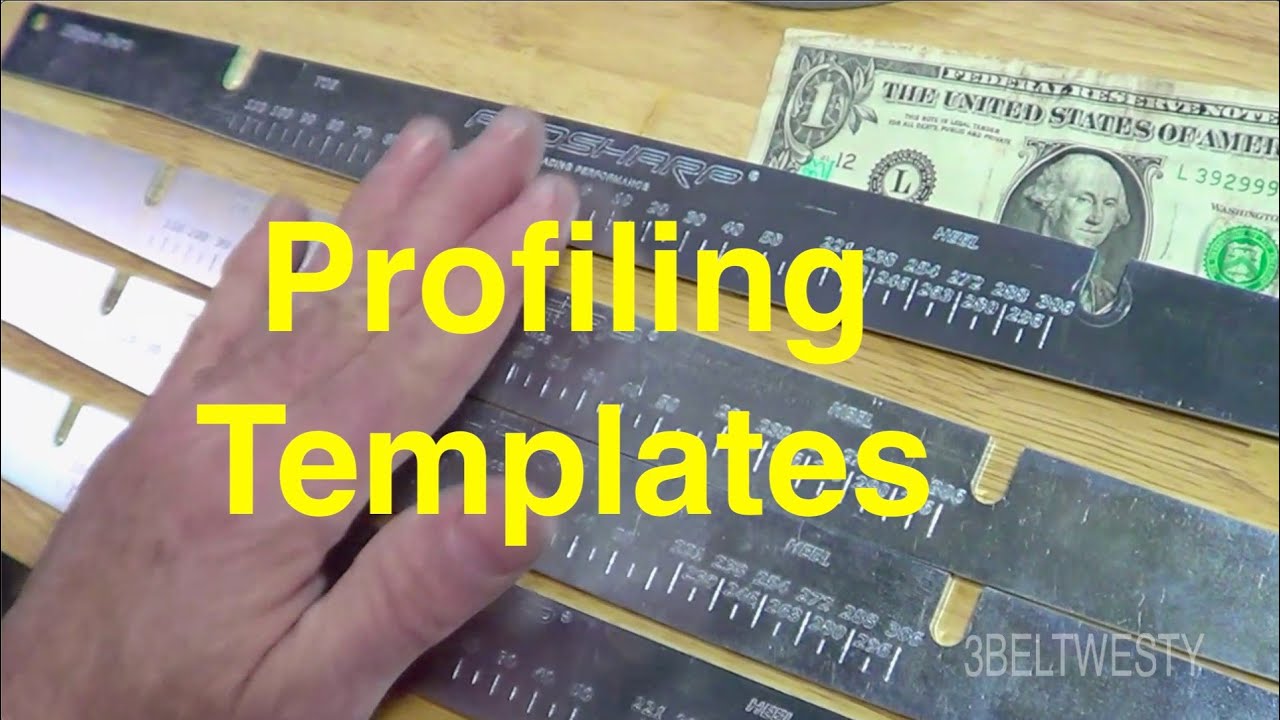 Prosharp AS 2001 Templates for skate sharpen profiling - YouTube
