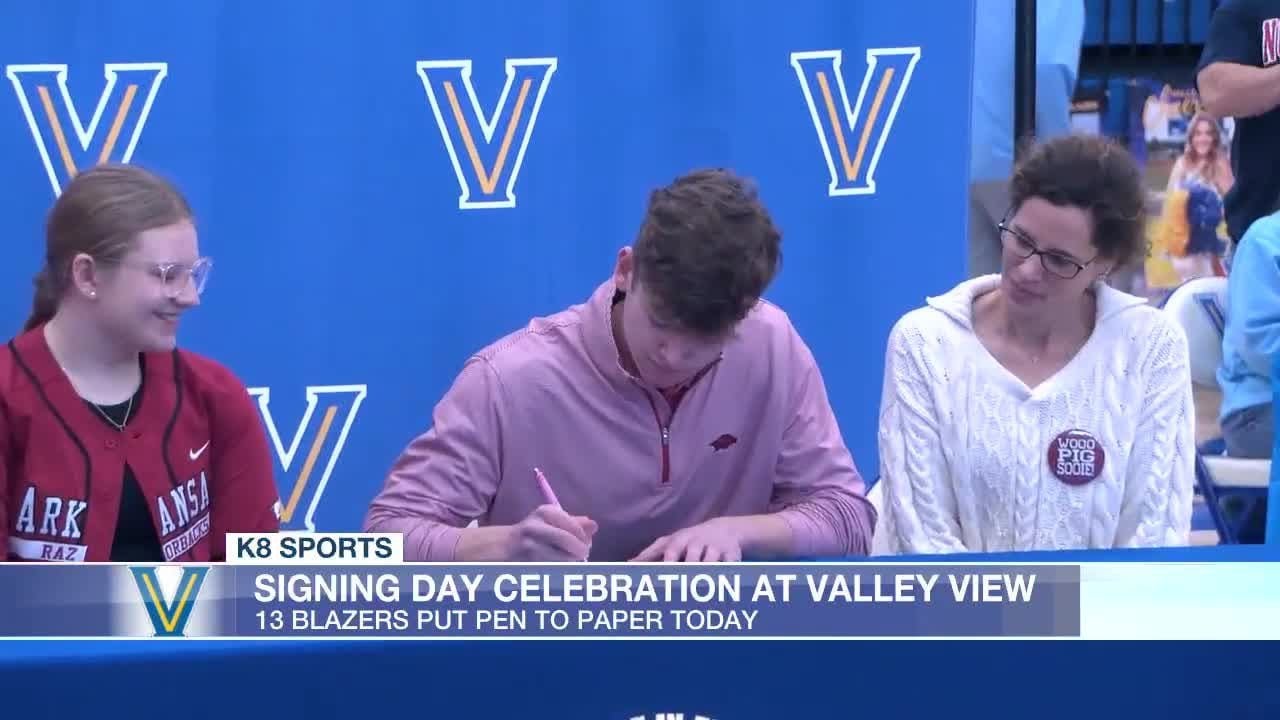 2024 National Signing Day: Valley View baseball & football - YouTube
