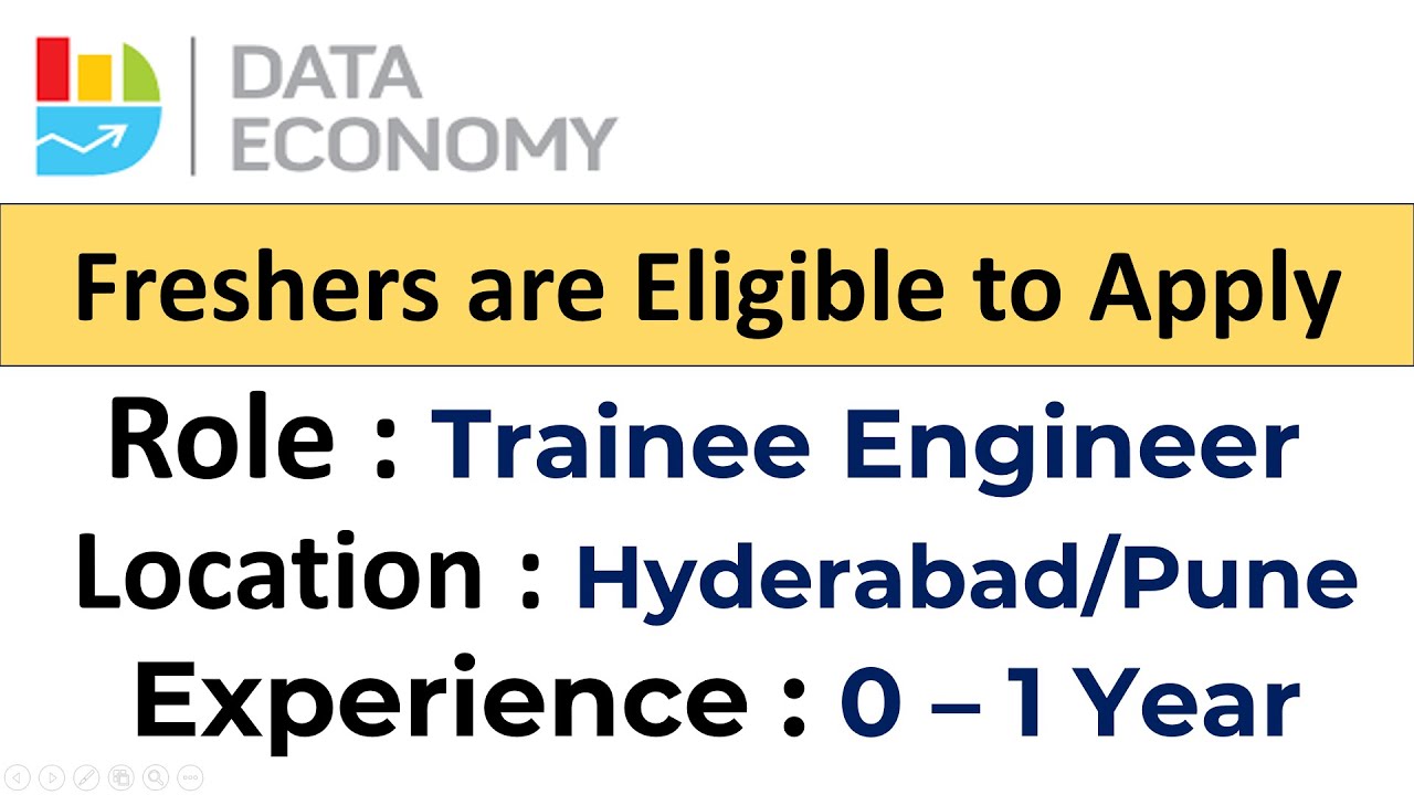 DATAECONOMY Hiring for Trainee Developer Role - Freshers are Eligible ...