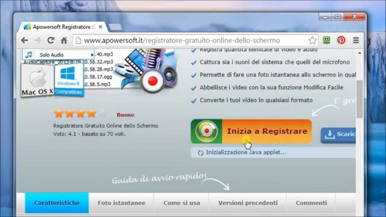 Come registrare la Schermata del Desktop - YouTube