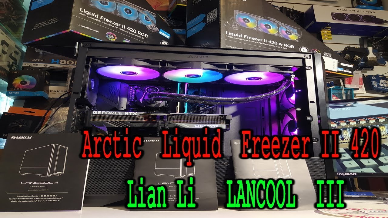 Установка Arctic Liquid Freezer II 420 на верх в корпус Lian Li LanCool ...