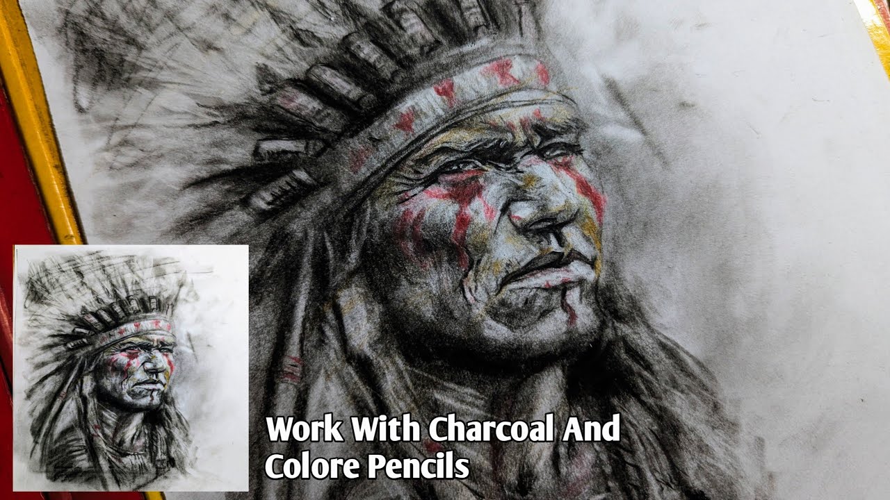 How to Draw a Native American Chief | Time Laps - YouTube