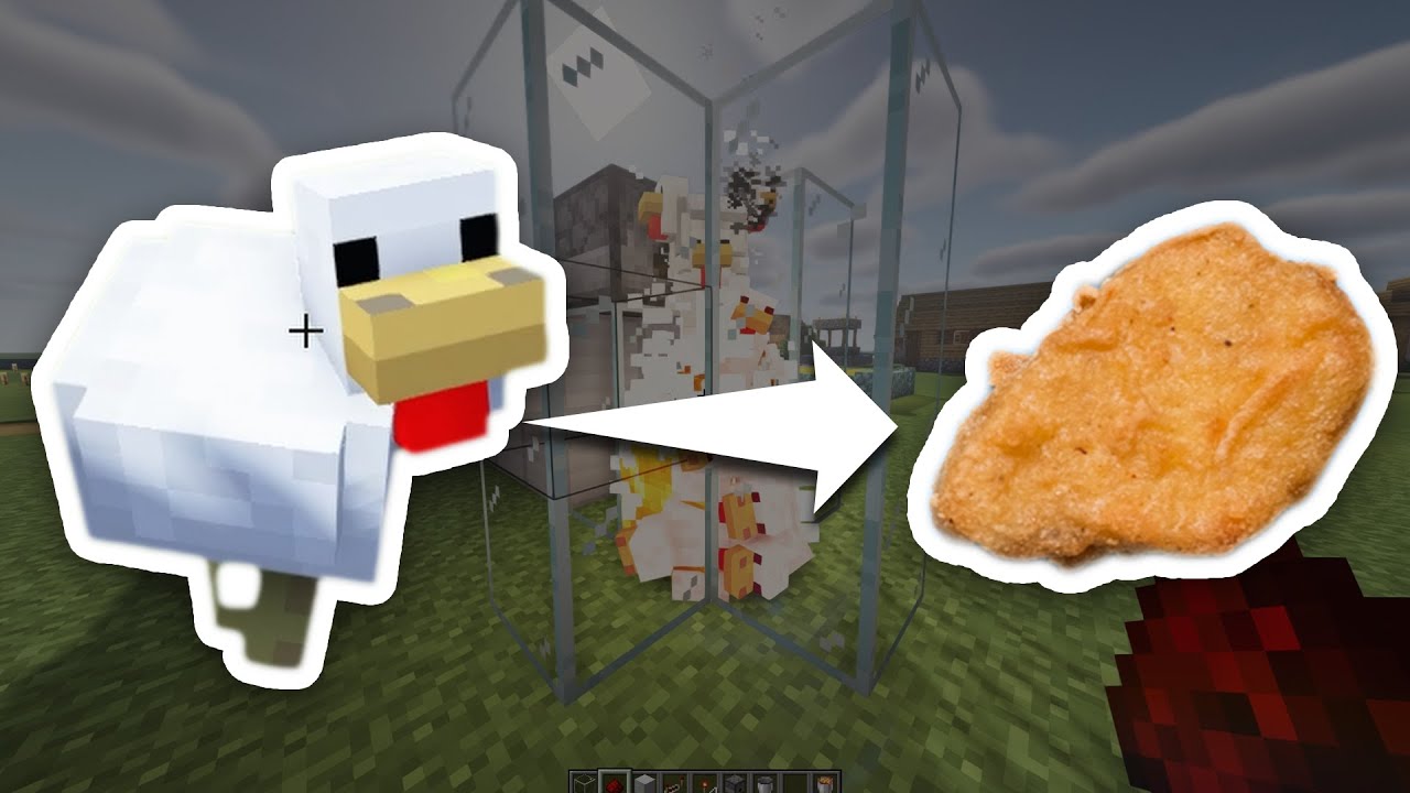 Chicken to Nugget Machine in Minecraft - YouTube