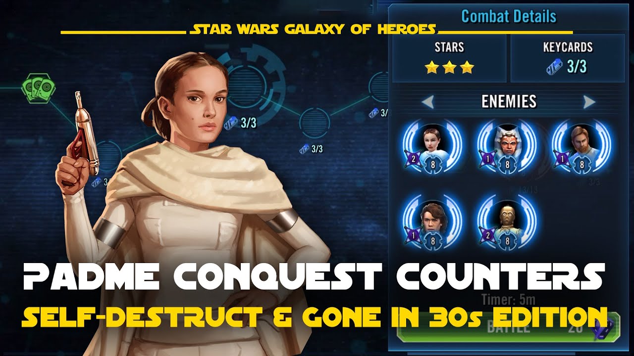 Counter Padme in Conquest with Self-destruct & Gone in 30s Data Disk ...