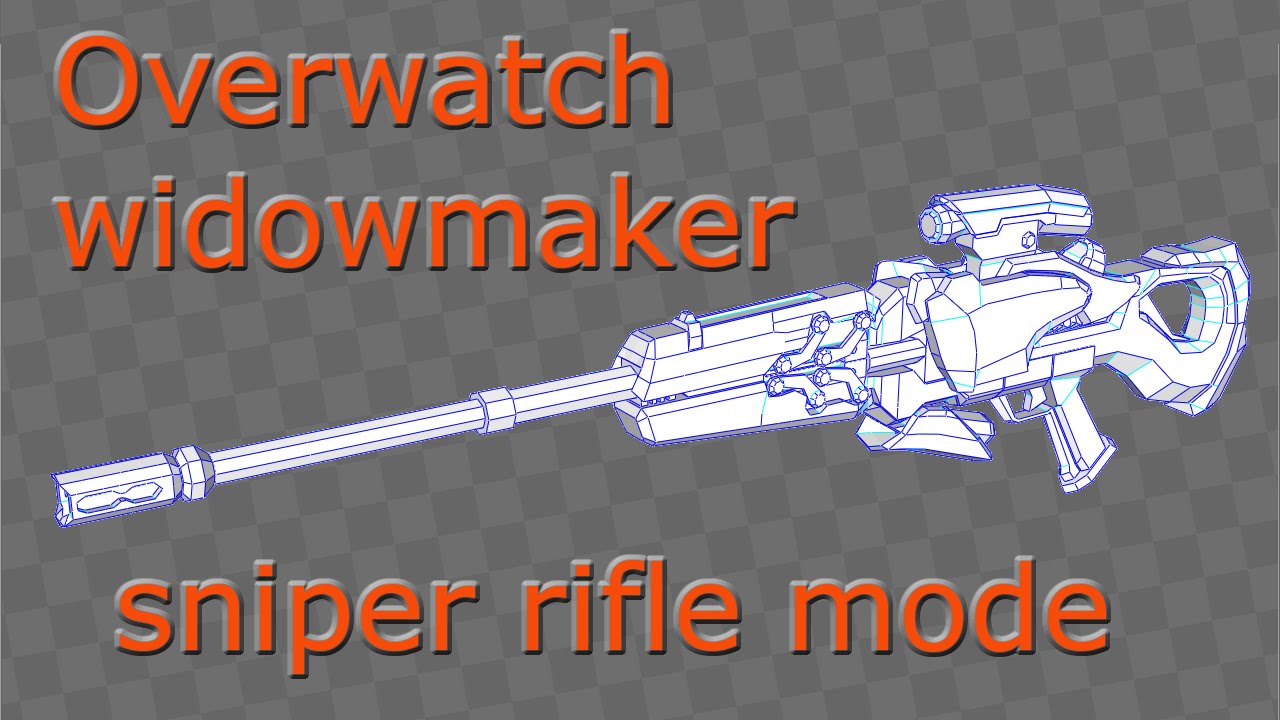 Overwatch widowmaker rifle papercraft - YouTube