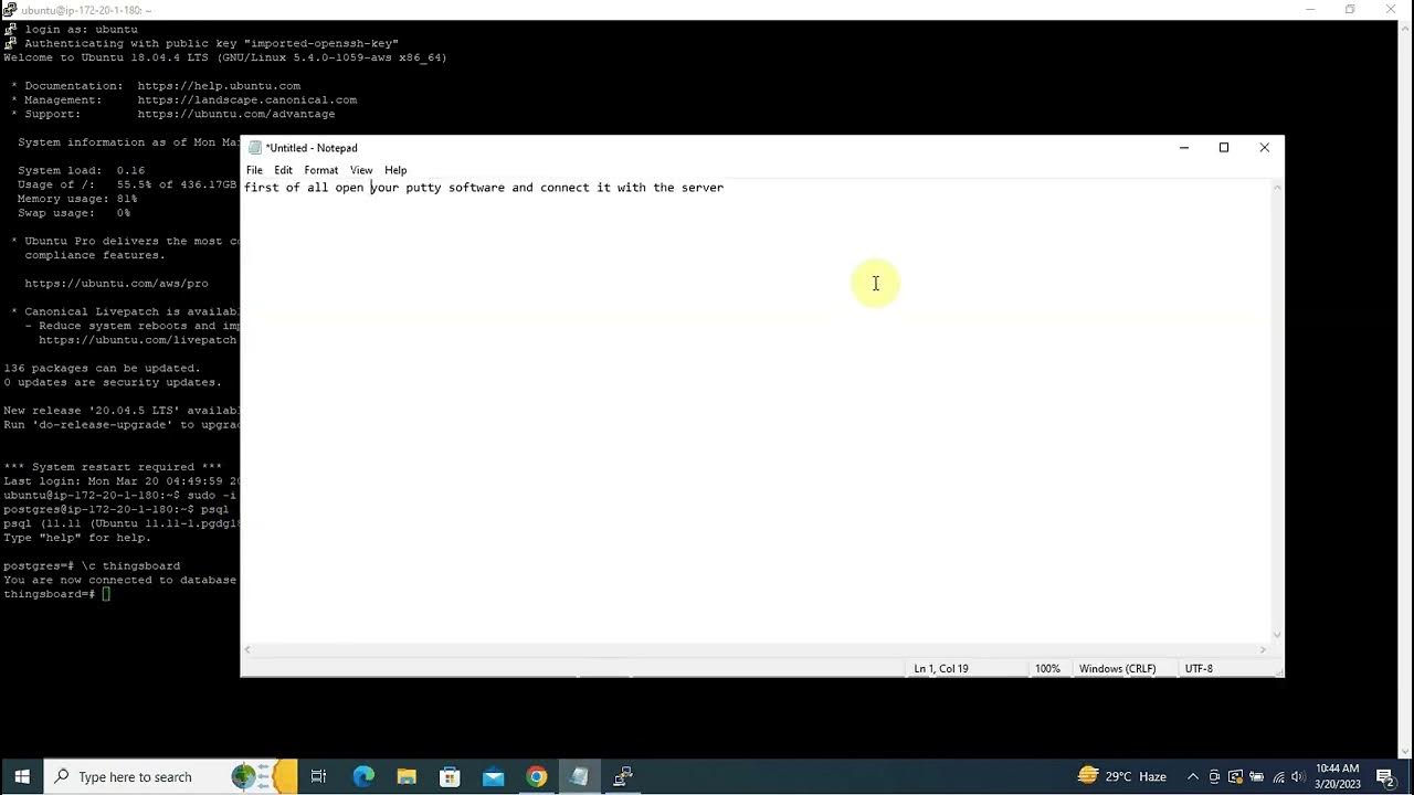 Data Management in Postgres Database by Putty - YouTube
