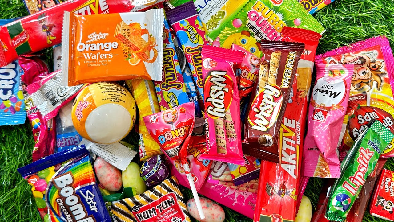 Wispy Rolls | Yummy Rainbow Cute Candies and Chocolates Unpacking ...