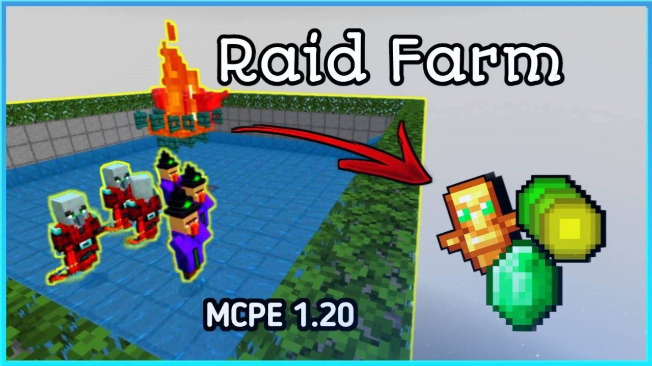 How to make Raid Farm in Minecraft Bedrock Edition? - YouTube
