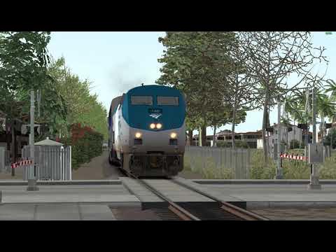 Chasing Amtrak P42 148 leading a Pacific Surfliner - YouTube