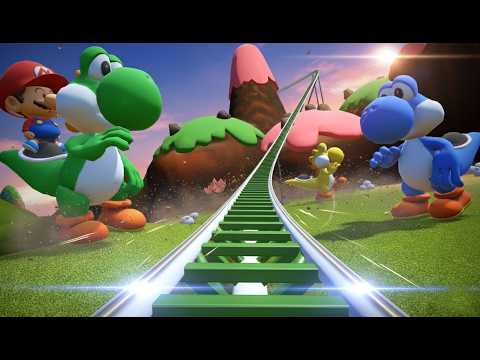 YOSHI'S WILD RIDE! Nintendo Roller Coaster! (POV)